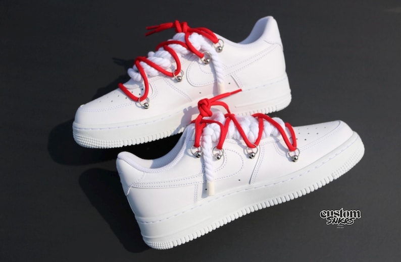 Custom AF1, Rope Laces Af1 , Rope Laces With Overlapping Laces ...