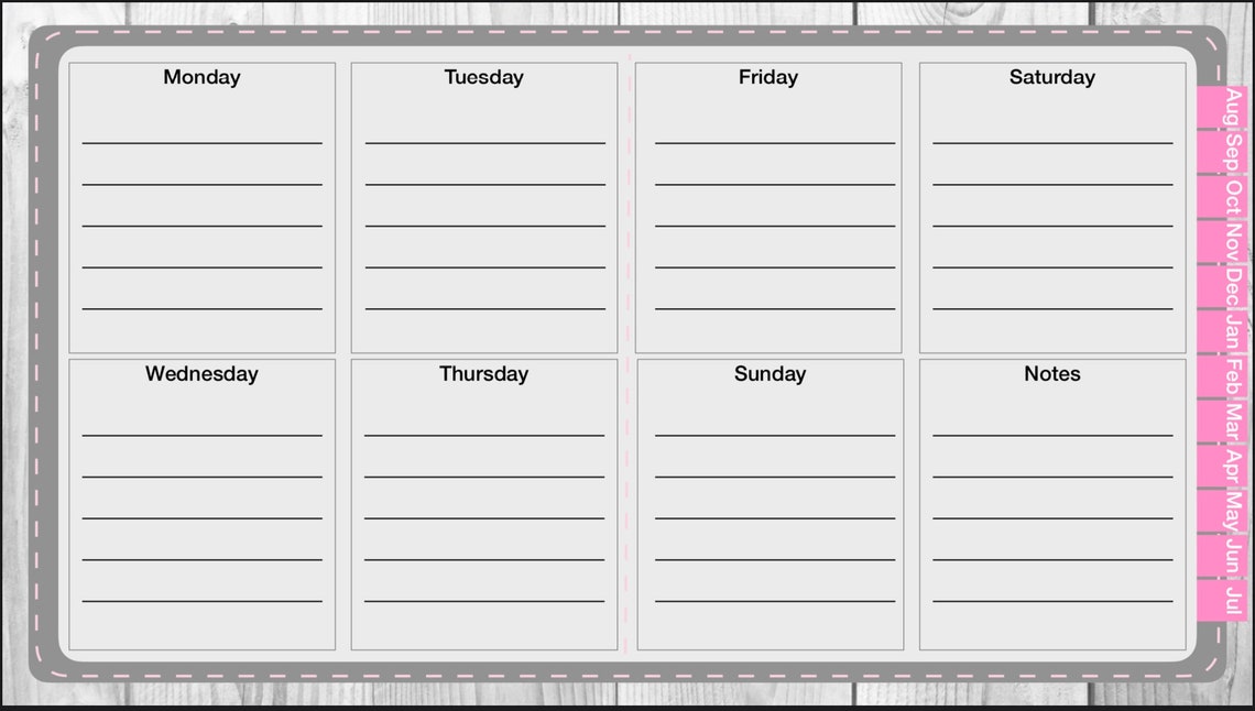 2020 2021 Online Student Planner - Etsy Israel