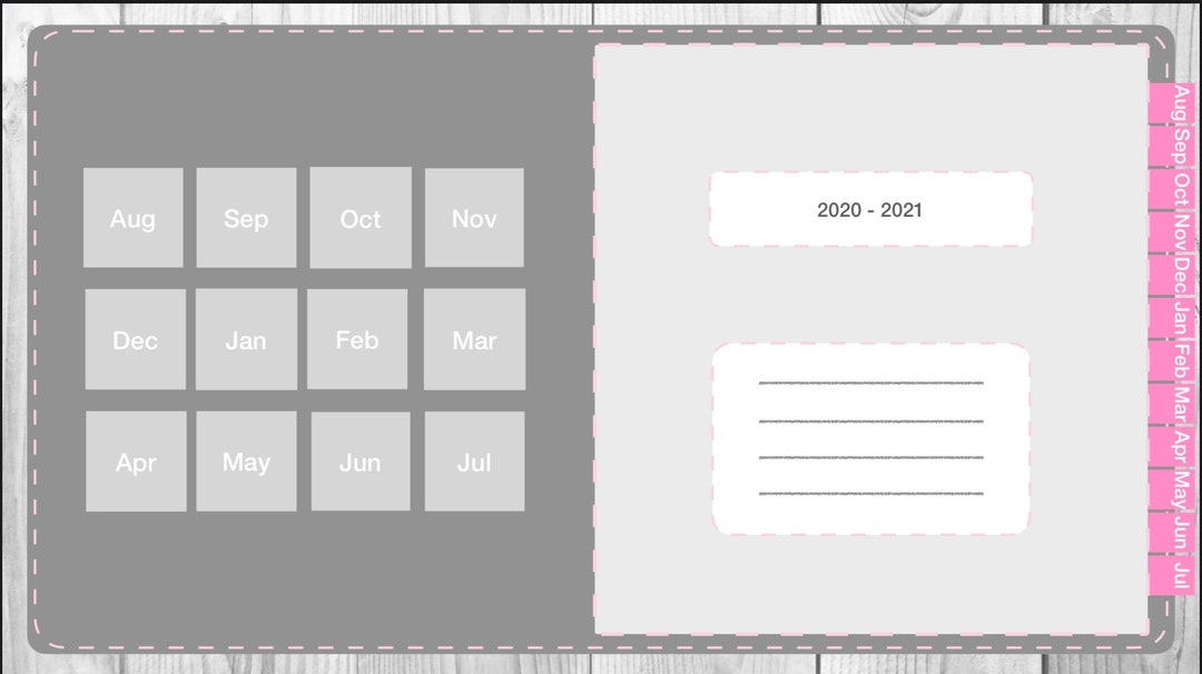 2020 2021 Online Student Planner - Etsy Israel