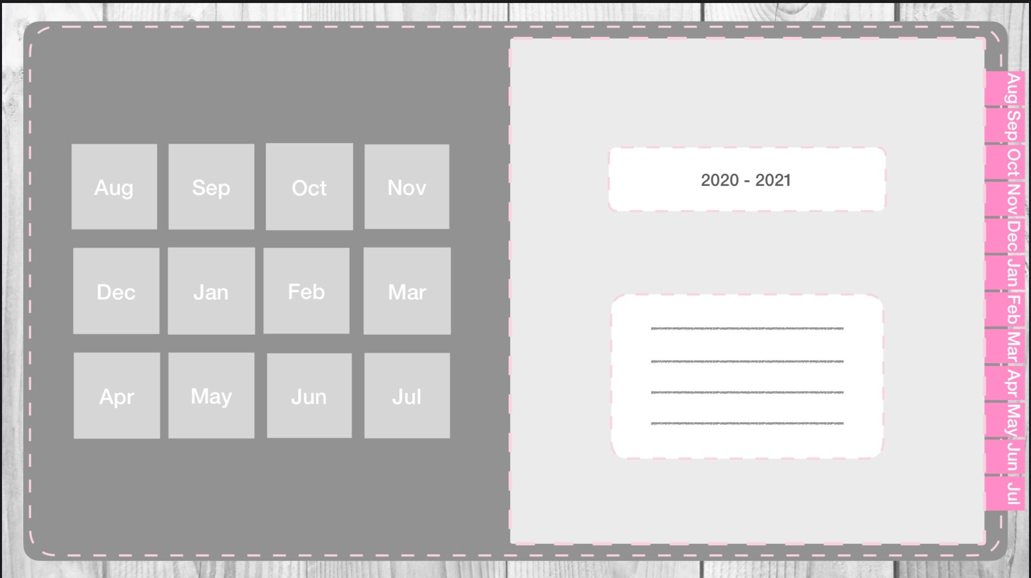 2020 2021 Online Student Planner - Etsy Israel