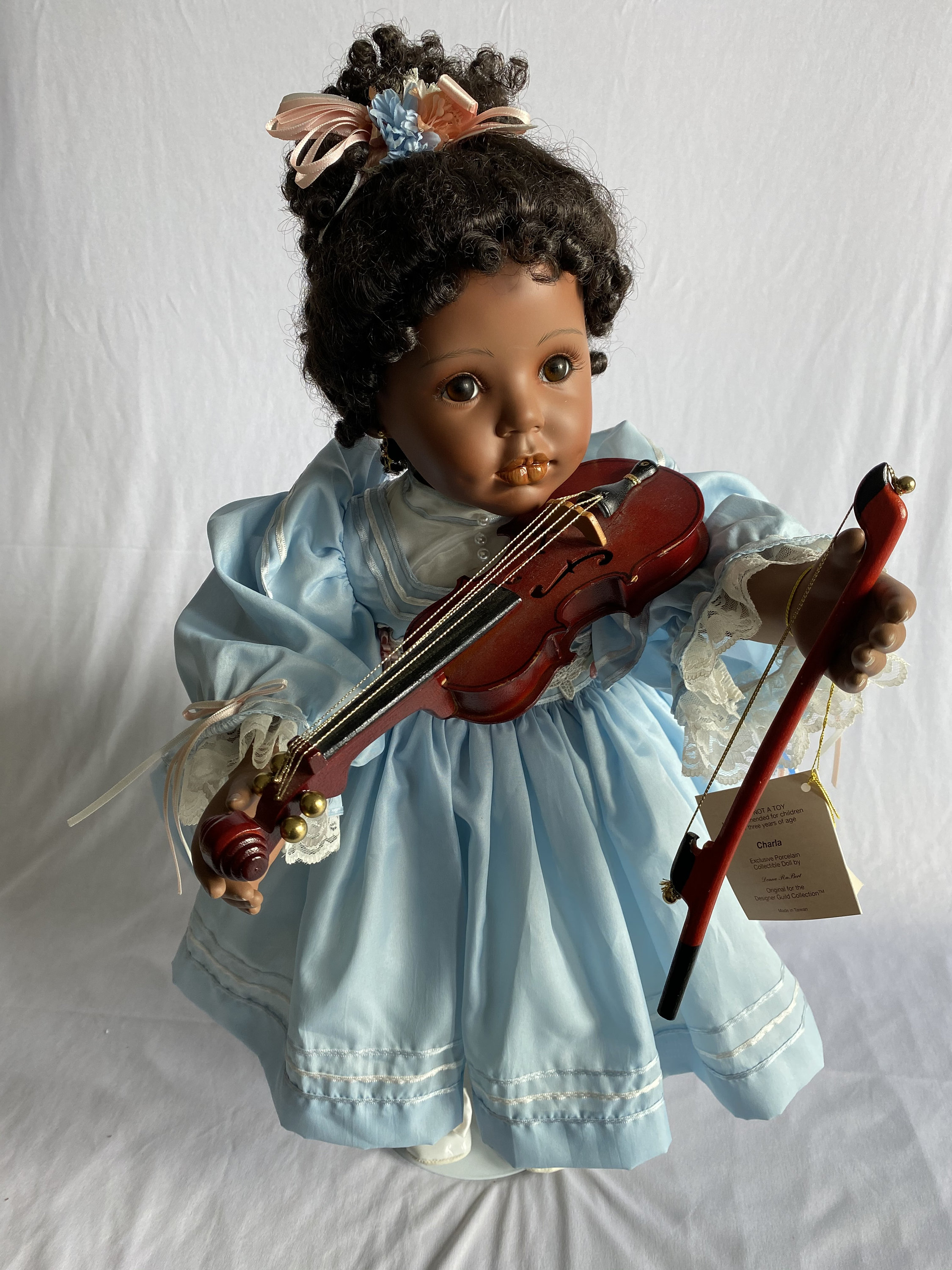 89 Charl Donna Rupert Black African American Girl Porcelain Doll With ...