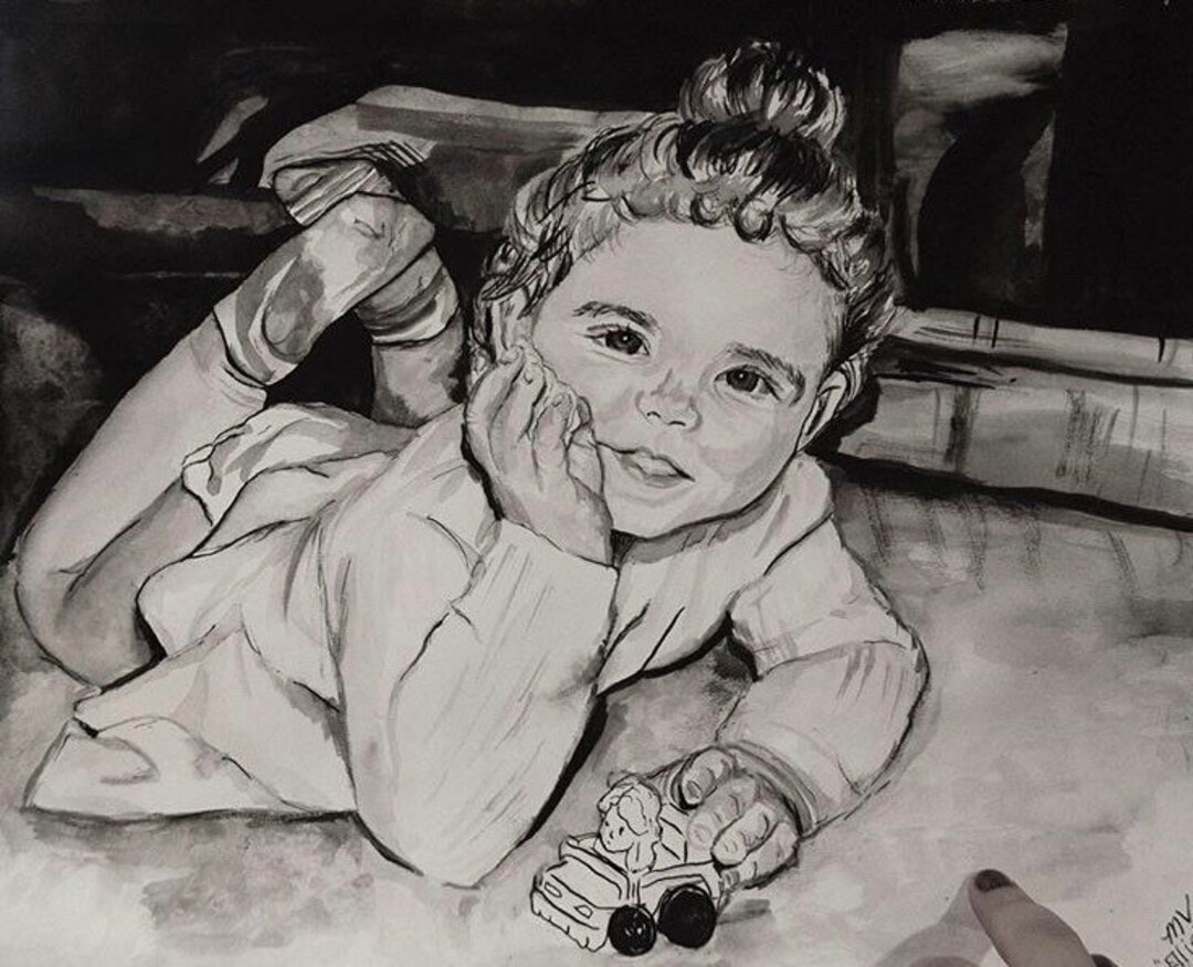 Custom Ink Portrait: Pet Portrait, Family Portrait, Kids Portrait ...