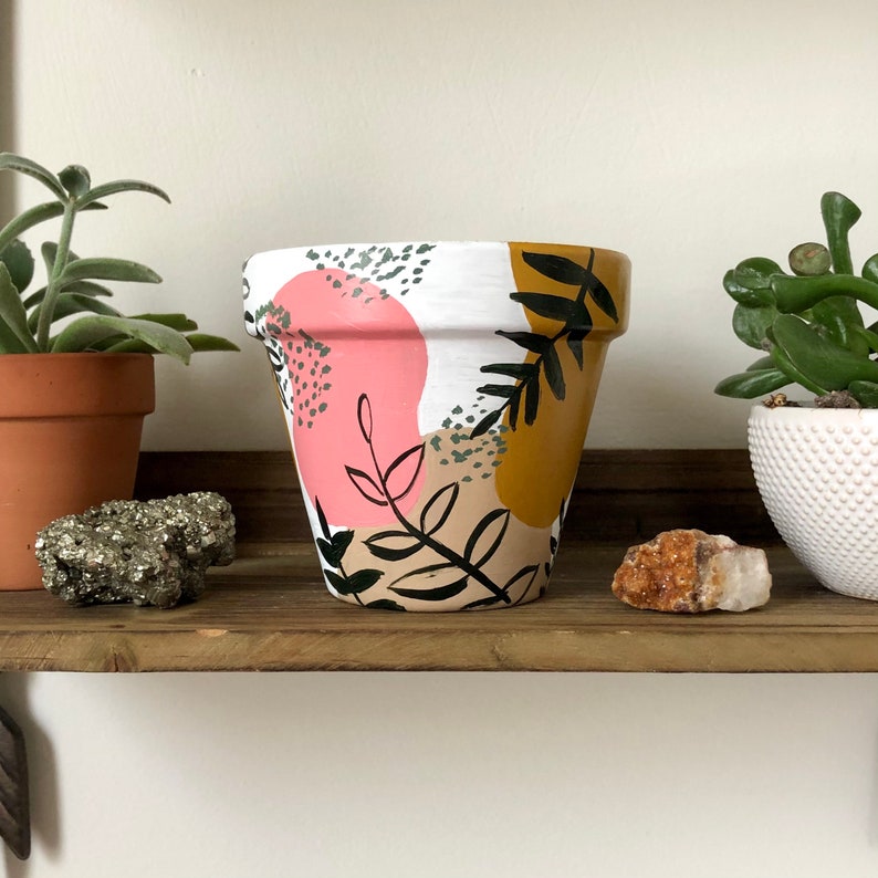 Boho Minimalist Plants Terracotta Pot - Etsy