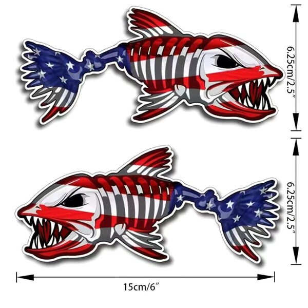 Fish Bone Decals - Etsy