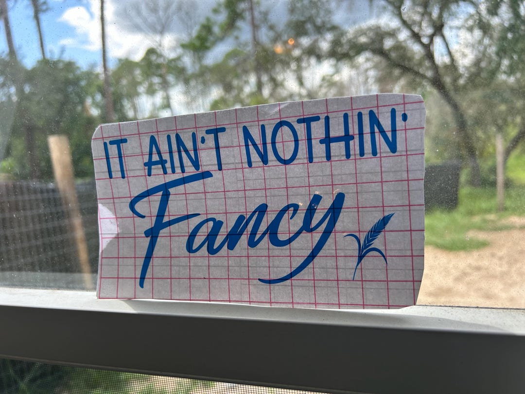 Nothing Fancy Decal - Etsy