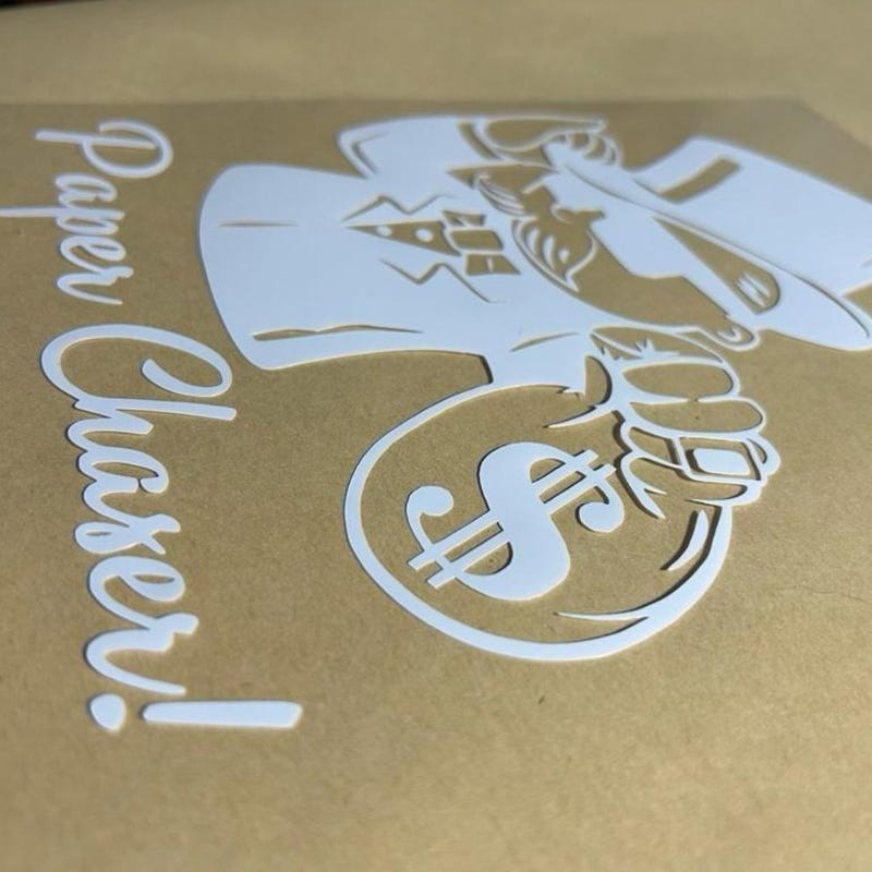 Paper Chaser Decal - Etsy