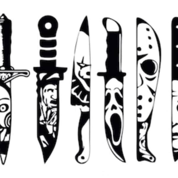 Ghostface Knife Decal - Etsy