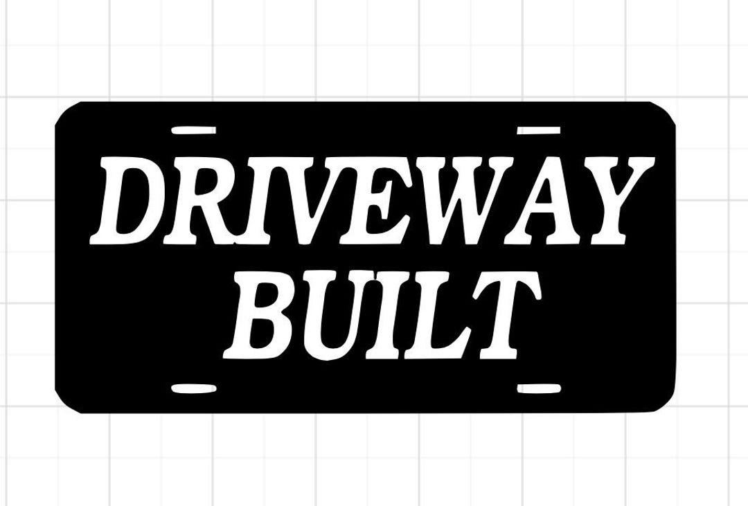 Driveway Built License Plate License Plate/ - Etsy