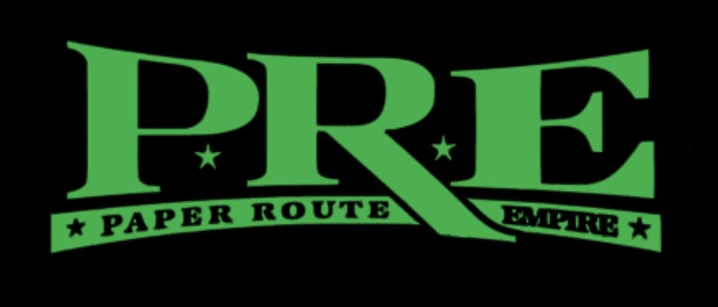 Paper Route Empire Vinyl Car Decal- P.R.E/ Glow in Darkavailable Also ...