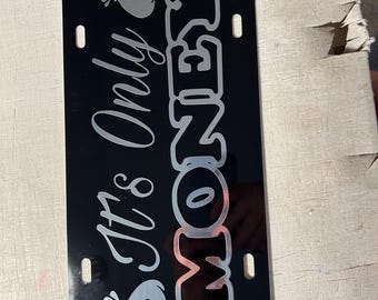 License Plate Frame Car Truck Suv Coupe DADDYS MONEY but I'm DADDY ...