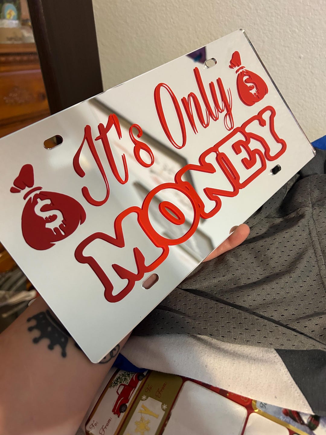 It’s Only Money License Plate - Etsy