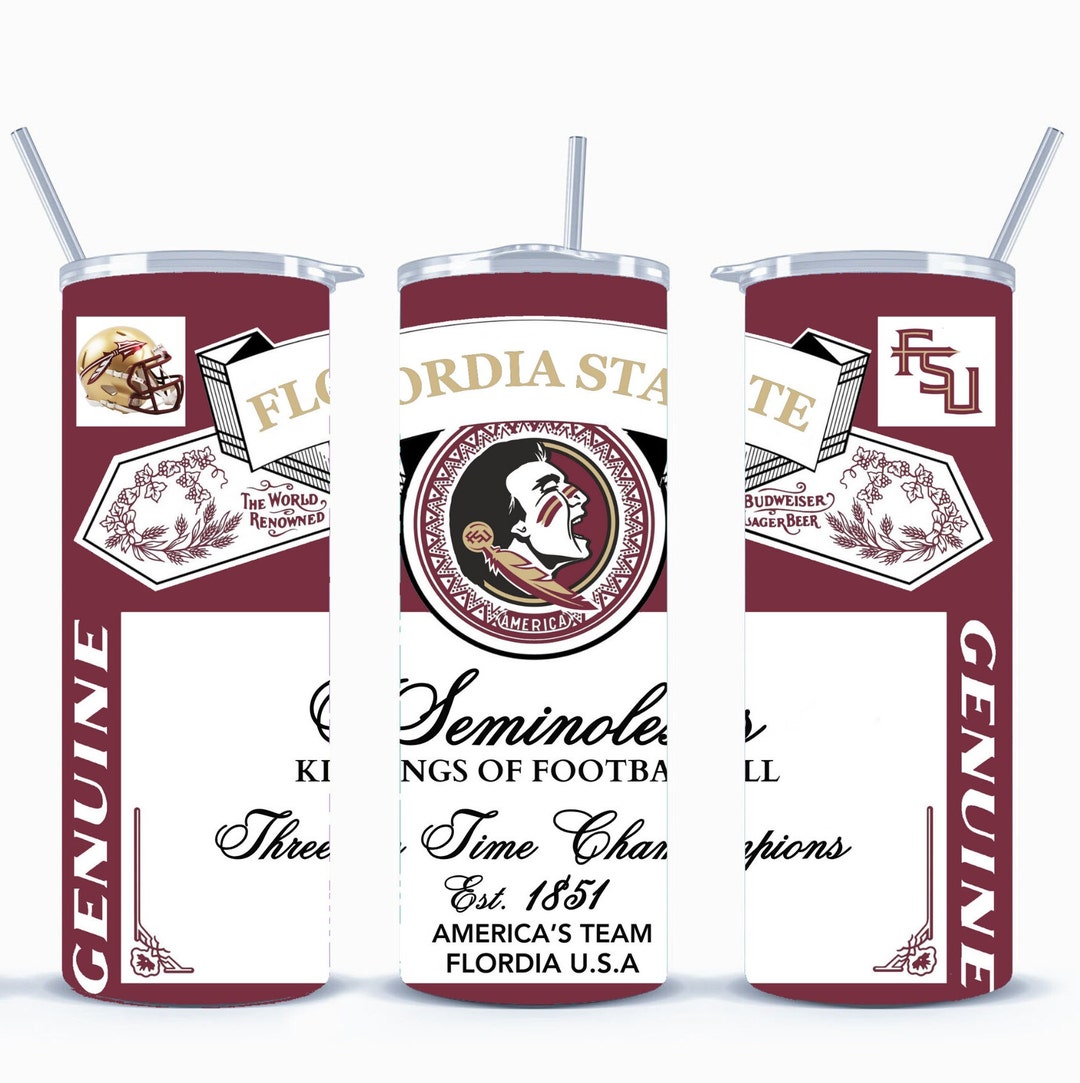 Seminoles Beer Tumbler Wrap 20oz Tumbler Wrap Sublimation - Etsy