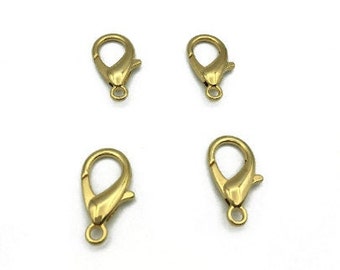 Brass Parrot Clasp 903 Raw Brass Lobster Claw Clasps - Etsy