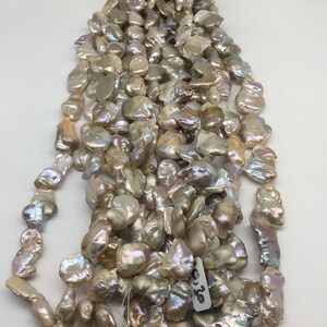 Unique Huge Fire Flameball Baroque Pearl, Natural White Cultured ...