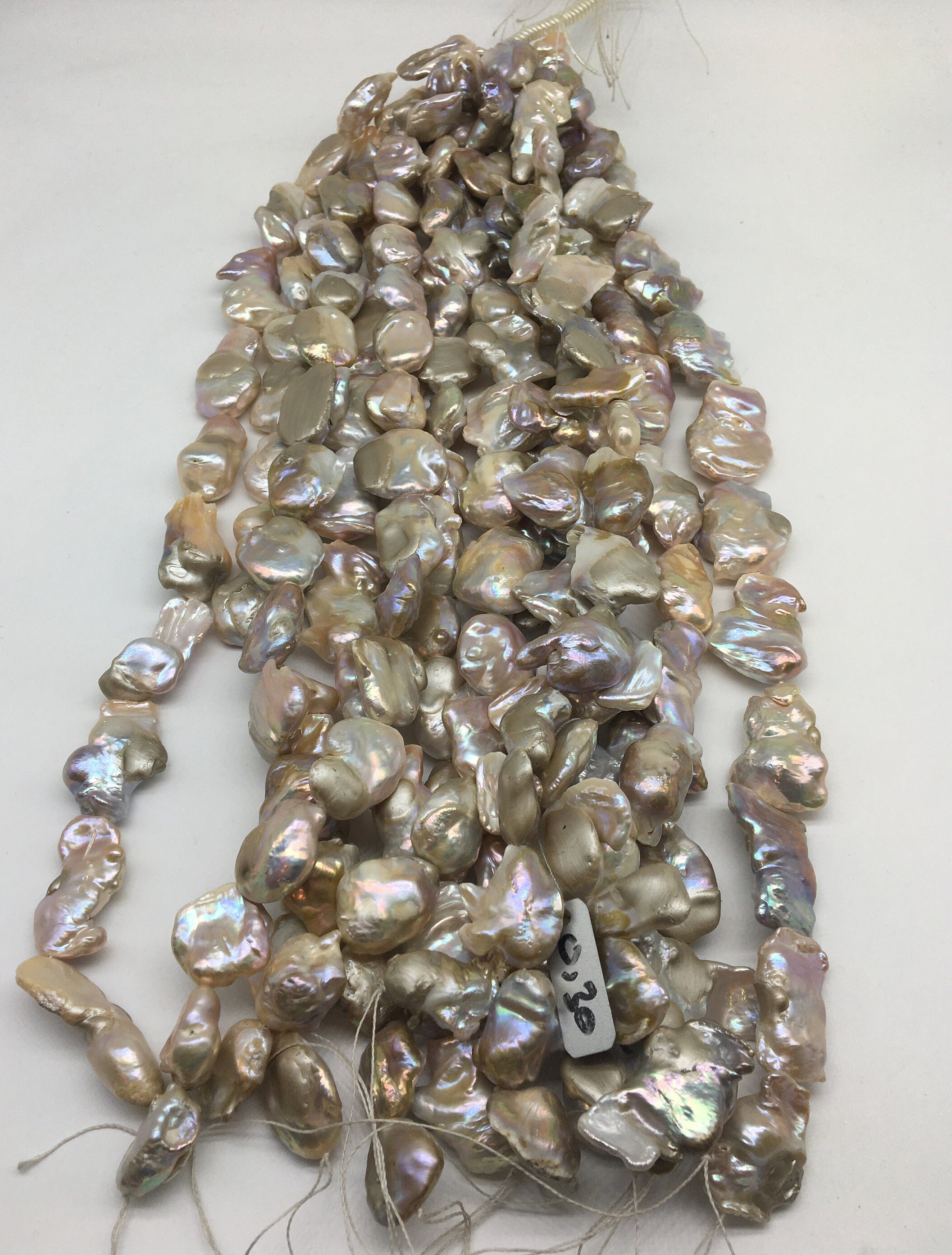 Unique Huge Fire Flameball Baroque Pearl Natural White - Etsy