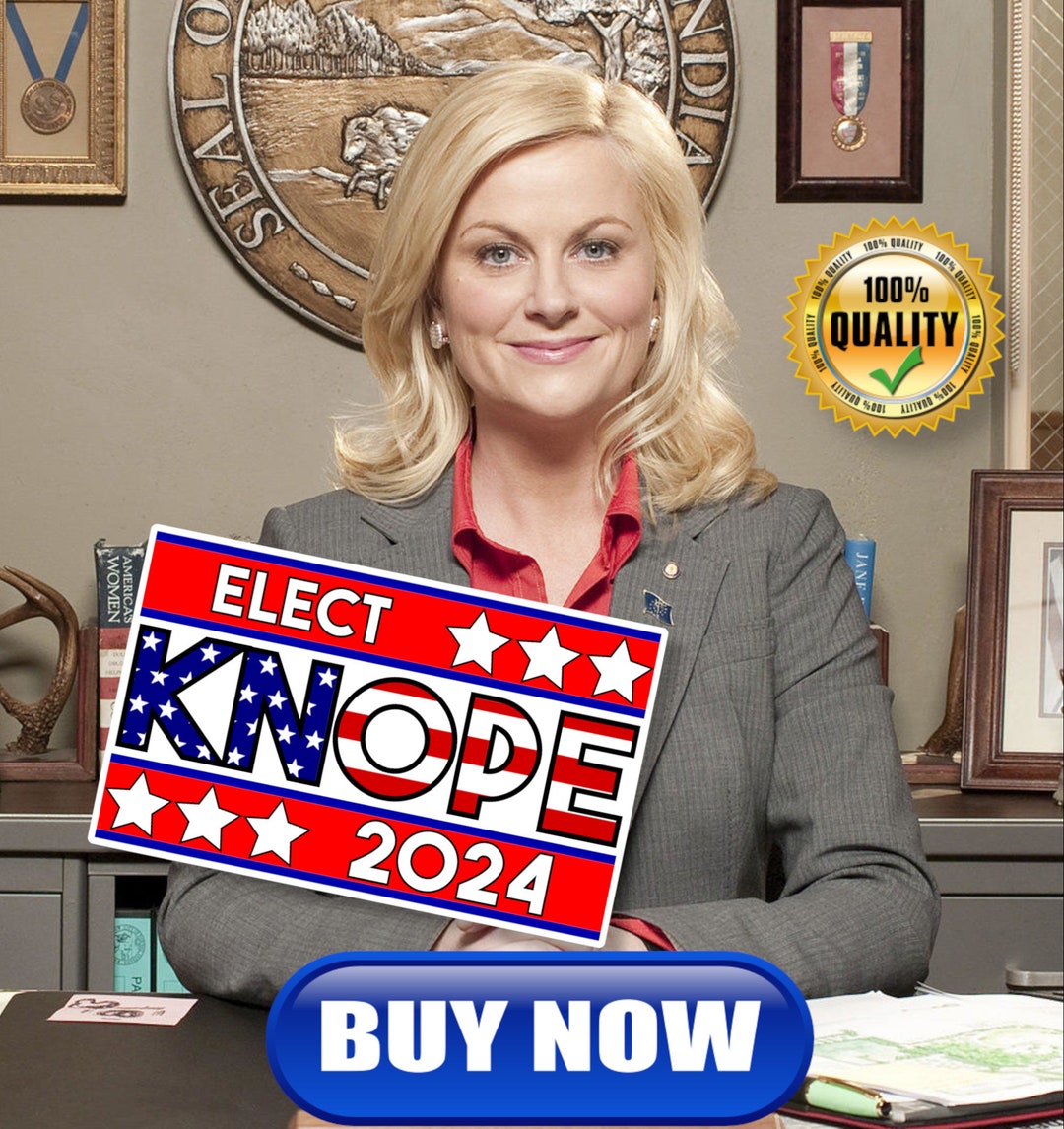 Elect Knope 2024, Knope 2024 Sticker, Leslie Knope for President ...