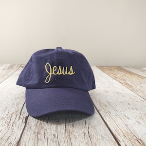 Jesus Hat, Christian Cap, Believers Cap, Baptism Gift for Adult, Christ ...