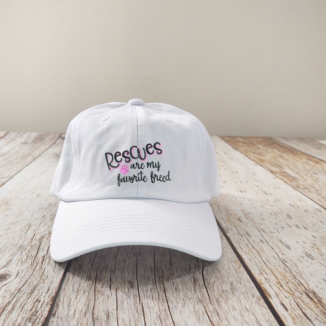 Dog Rescue Hat, Pet Rescue Cap, Pet Adoption Gift, Embroidered Dog ...