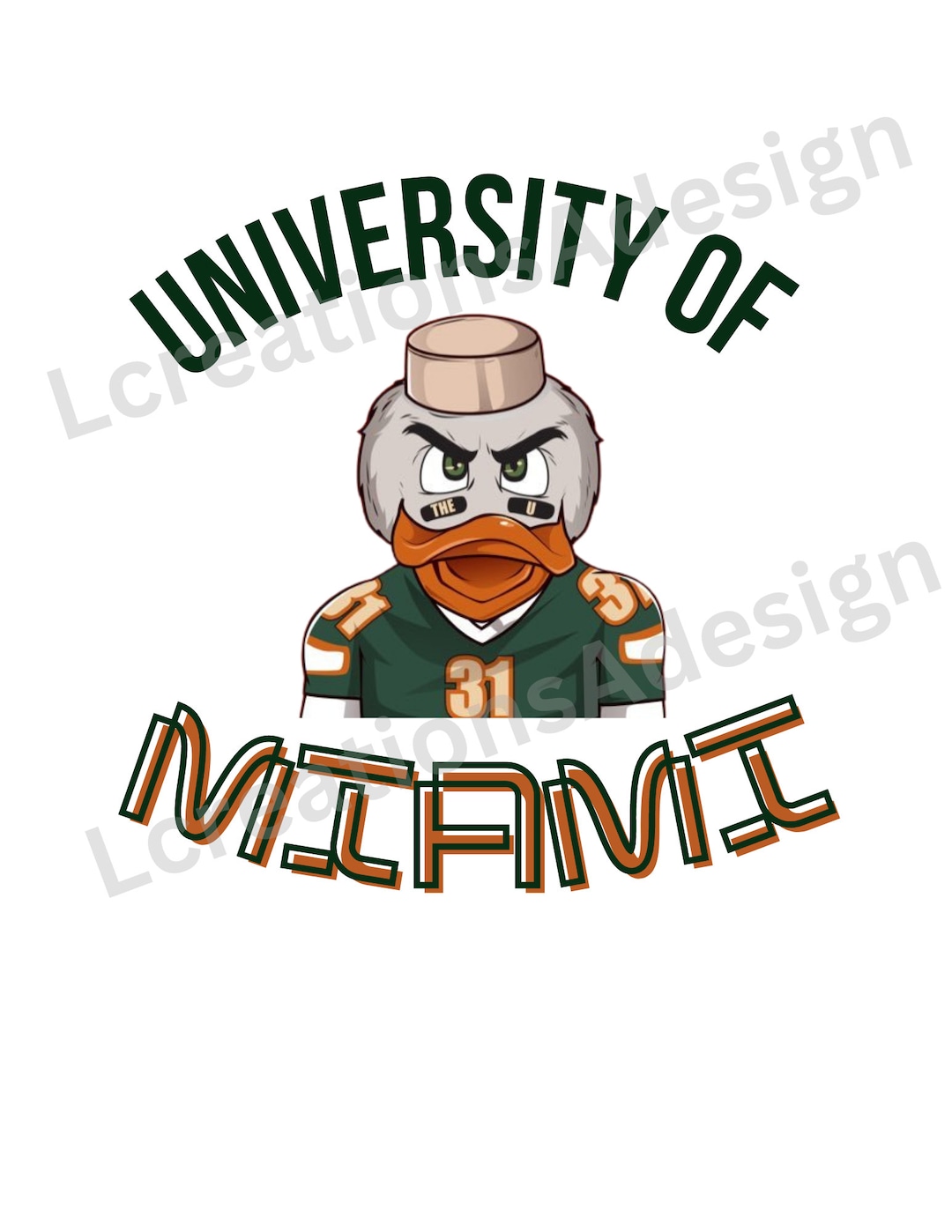 University of Miami SVG, PDF, PNG - Etsy