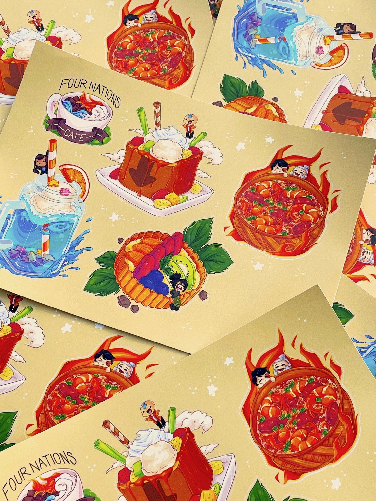 ATLA Food Sticker Sheet | Etsy