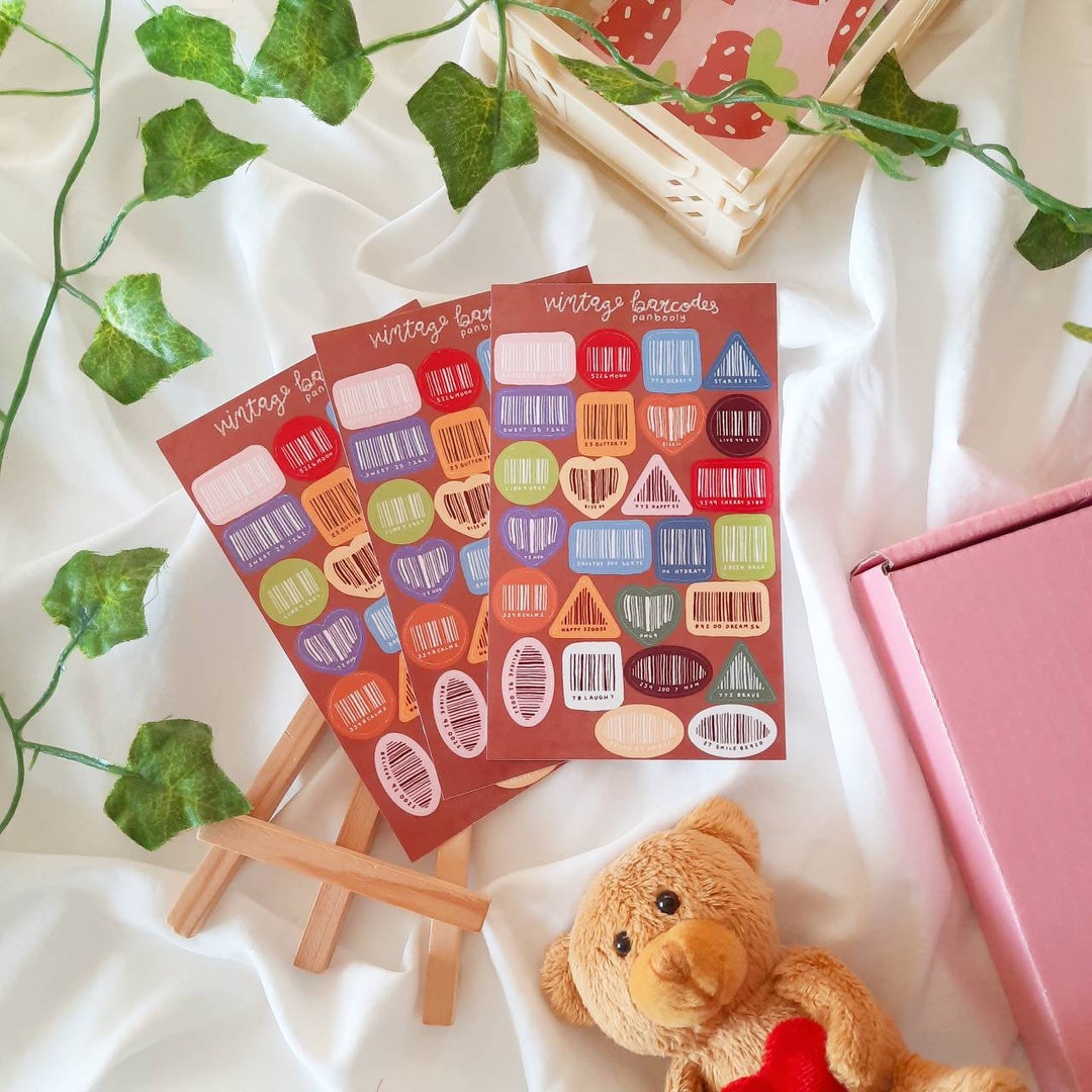 Barcode Sticker Sheet - Etsy