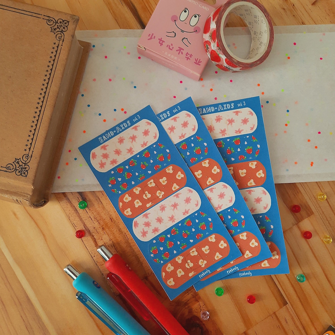 Band-aid Sticker Sheet (style 3) - Etsy