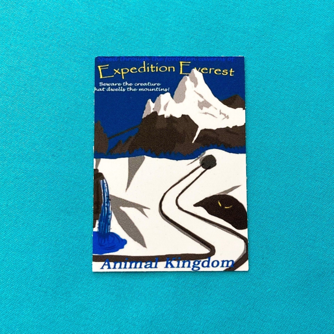 Vintage Expedition Everest Disney Poster Sticker Disney | Etsy