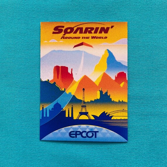 Vintage Soarin' Disney Poster Sticker Disney Stickers | Etsy