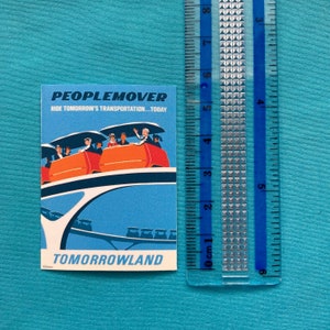 Vintage Peoplemover Disney Poster Sticker Disney Stickers | Etsy