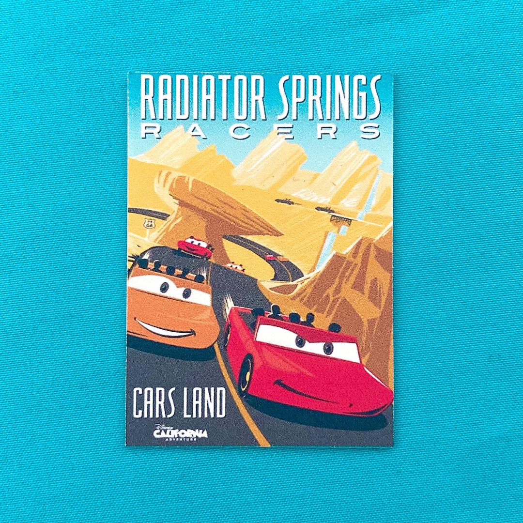 Vintage Radiator Springs Racers Disney Poster Disney Stickers Radiator ...