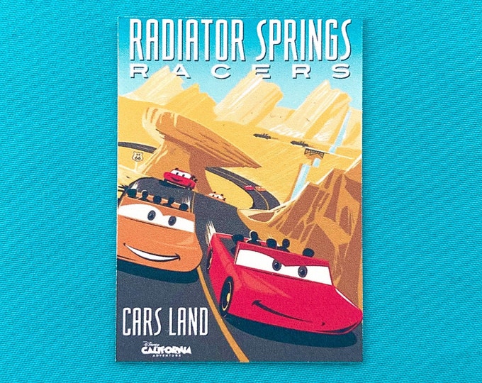 Vintage Radiator Springs Racers Disney Poster Disney Stickers Radiator ...