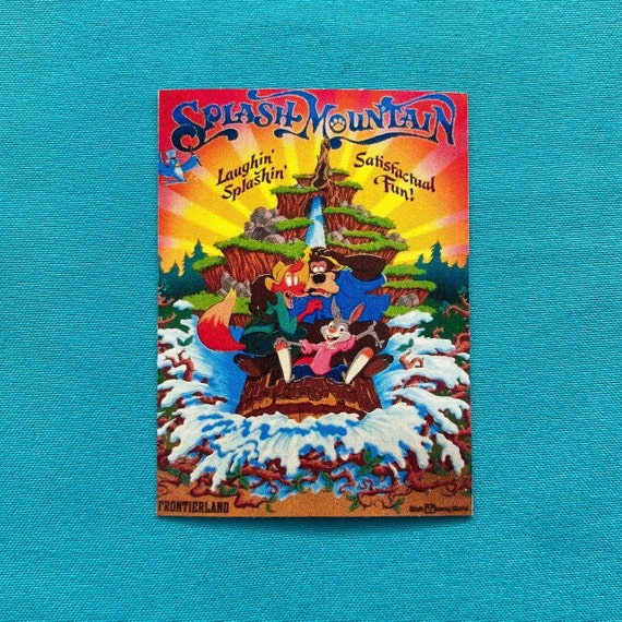 Vintage Splash Mountain Disney Poster Sticker Disney | Etsy
