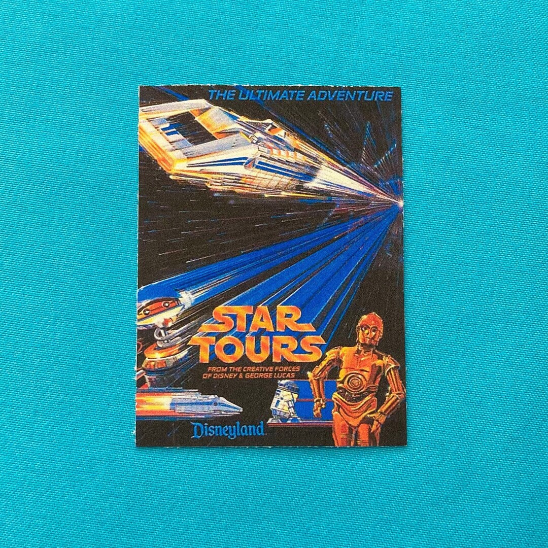 Vintage Star Tours Disney Poster Sticker | Disney Stickers | Star Tours ...