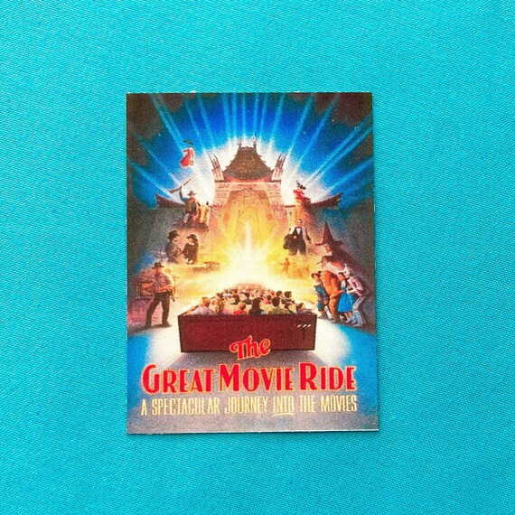 Vintage Great Movie Ride Disney Poster Sticker Disney - Etsy