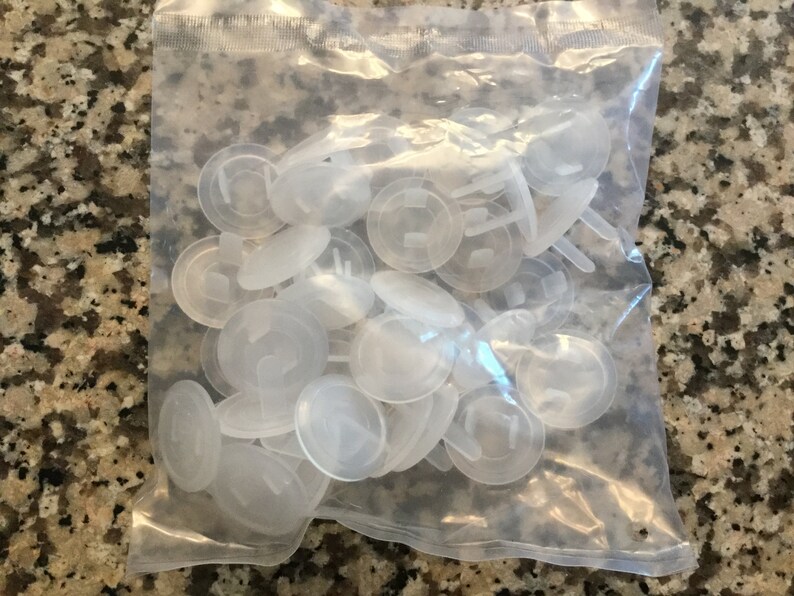 32 Count, Child Safety Plug Covers- Clear - Etsy