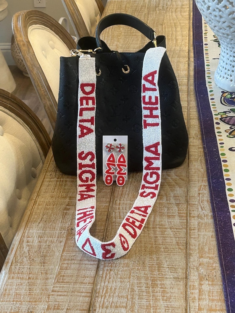 Delta Sigma Theta Beaded Crossbody Strap - Etsy