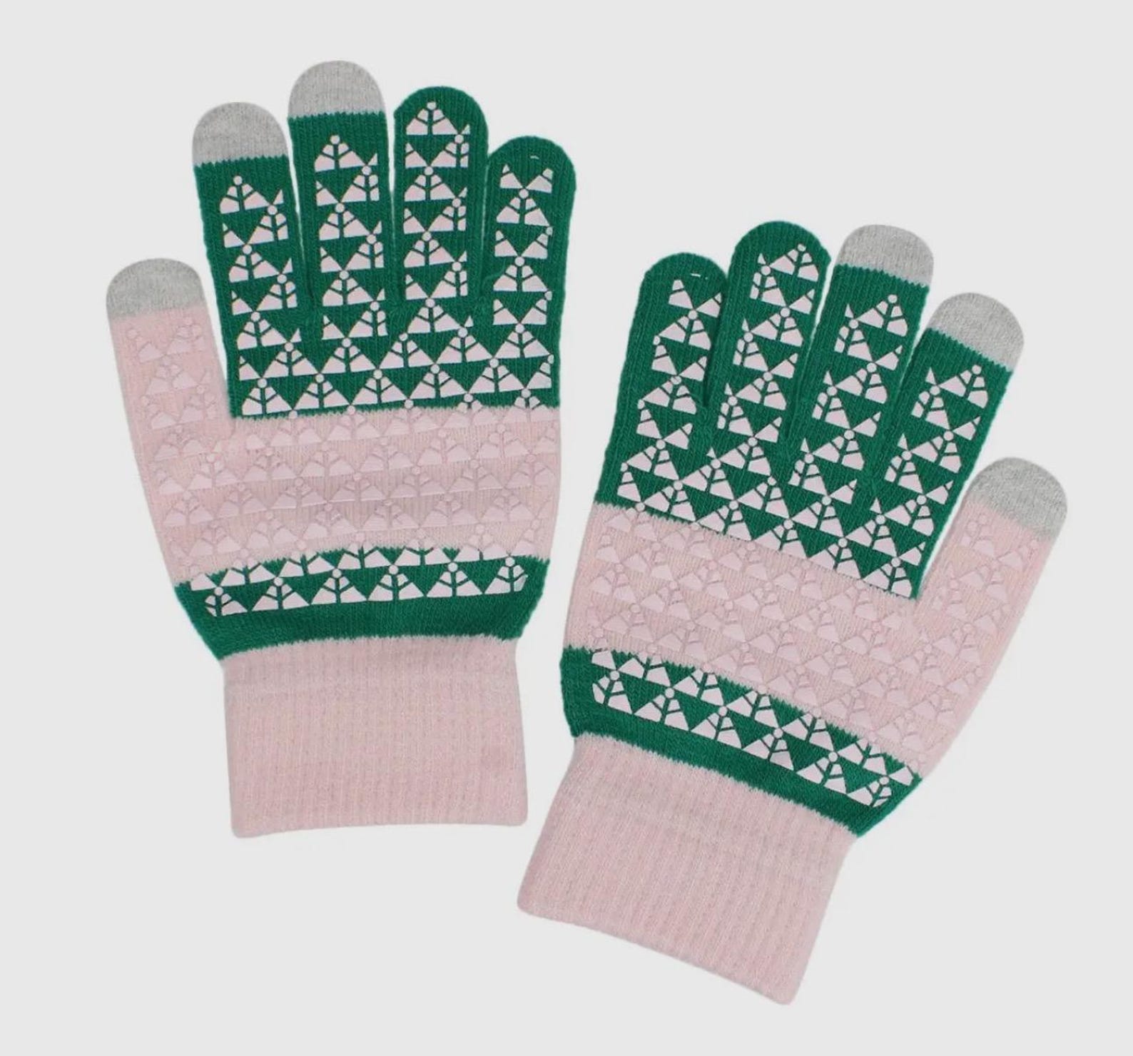AKA Alpha Kappa Sorority Green Finger Touch and Grip Gloves (one Size ...