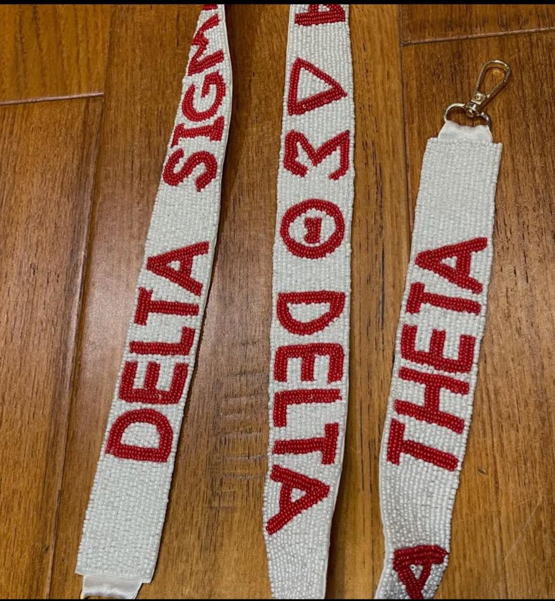 Delta Sigma Theta Sorority Beaded Purse Strap - Etsy