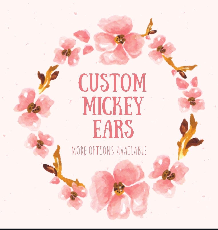 Custom Mickey Ears | Etsy