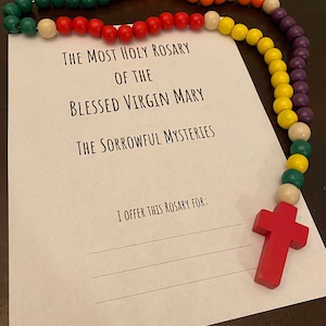 Rosary Activity Booklet: Sorrowful Mysteries Printable Coloring Page ...