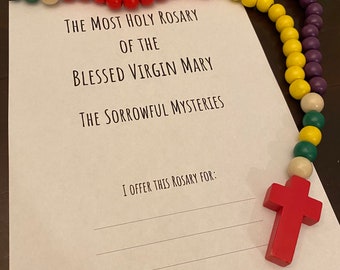 Rosary Activity Booklet: Joyful Mysteries Printable Coloring - Etsy