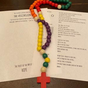 Rosary Activity Booklet: ALL Mysteries Printable Coloring Page Sheet ...