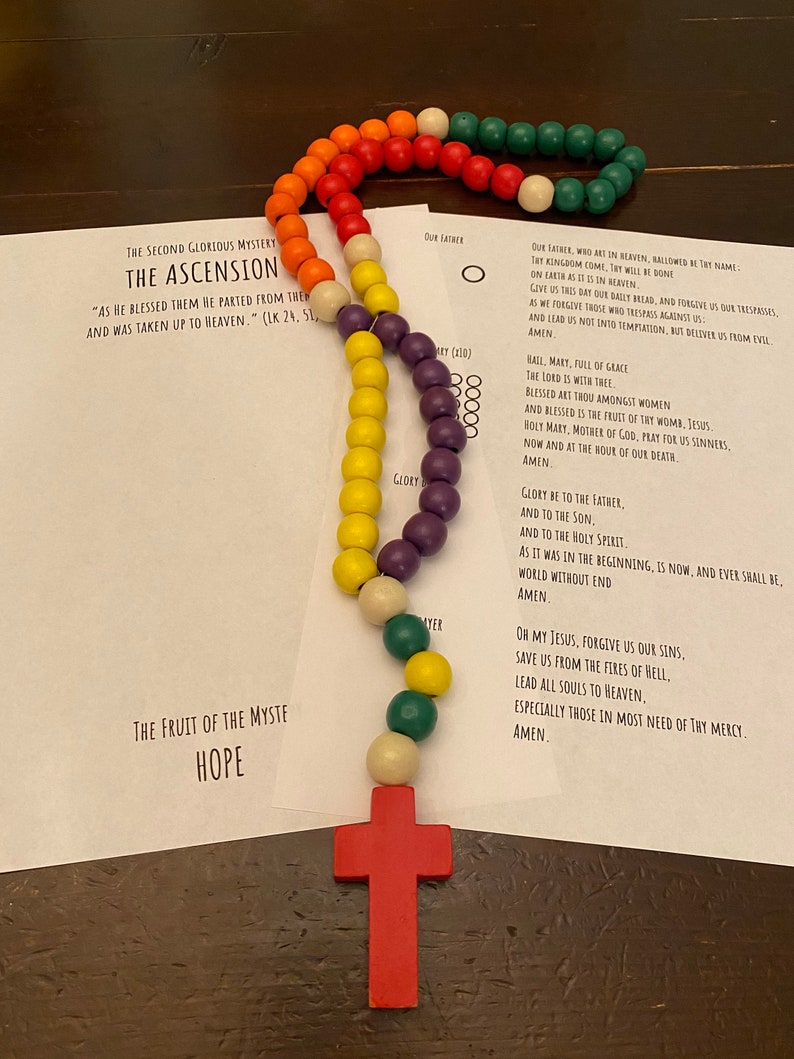 Rosary Activity Booklet: ALL Mysteries Printable Coloring Page Sheet ...