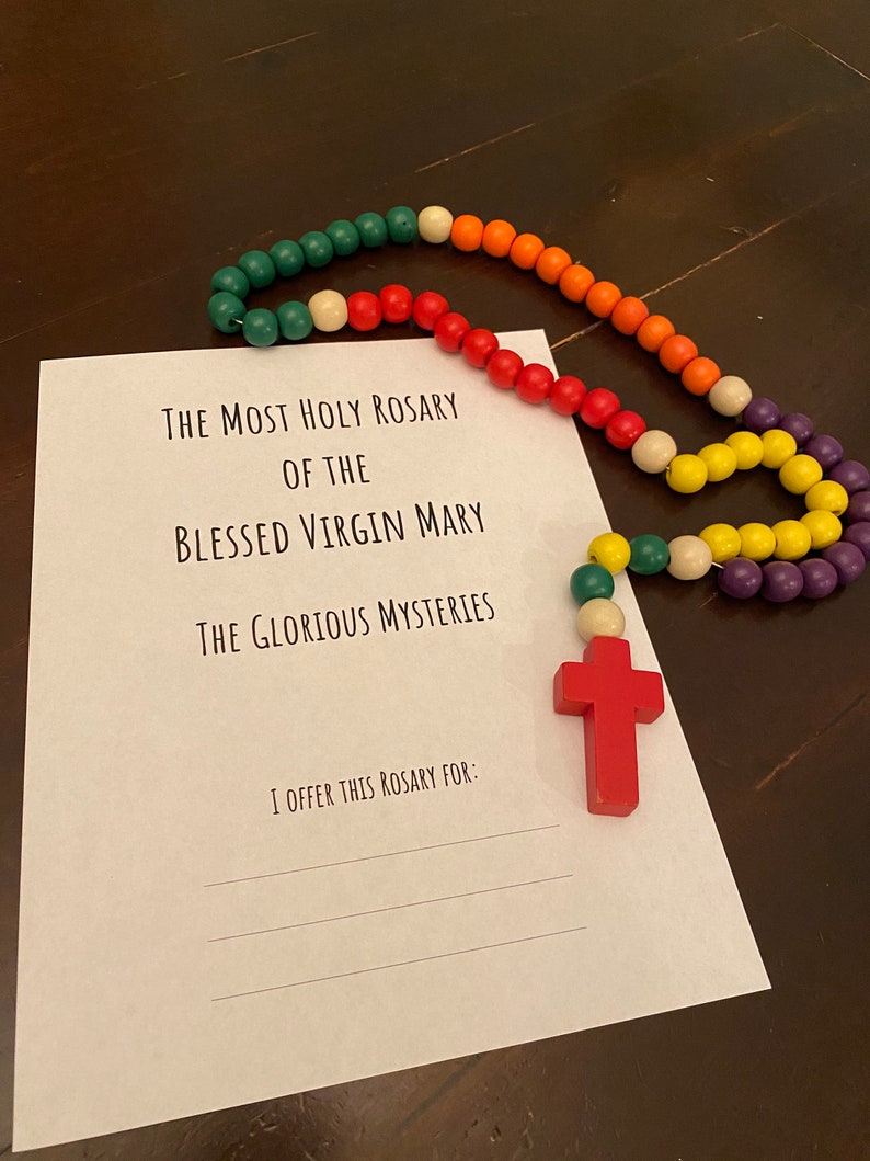 Rosary Activity Booklet: Glorious Mysteries Printable Coloring Page ...