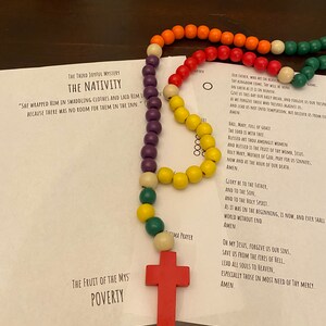 Rosary Activity Booklet: Joyful Mysteries Printable Coloring Page Sheet ...