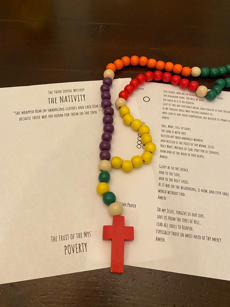 Rosary Activity Booklet: Joyful Mysteries Printable Coloring Page Sheet ...