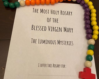 Rosary Activity Booklet: Joyful Mysteries Printable Coloring - Etsy