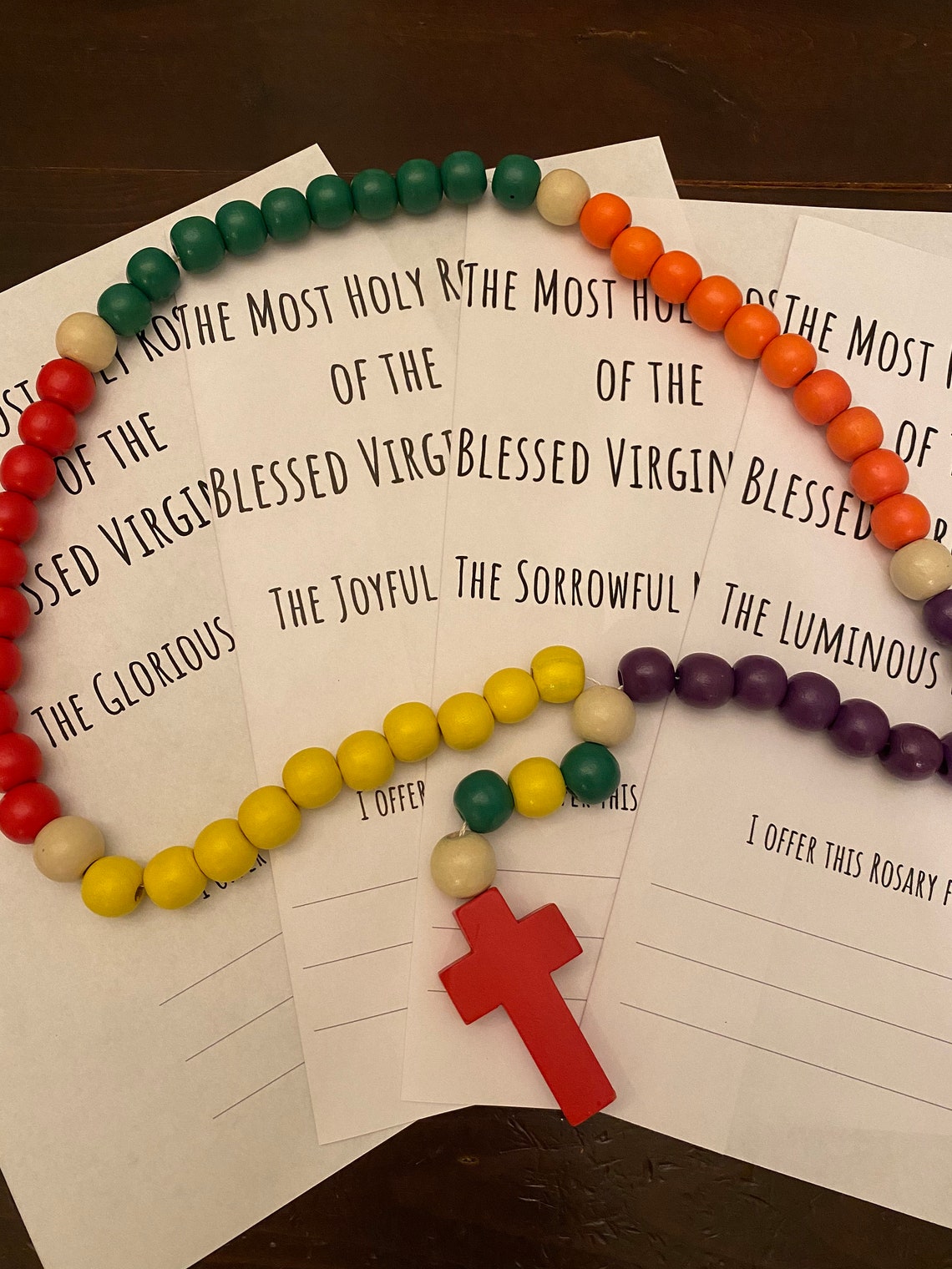 Rosary Activity Booklet: ALL Mysteries Printable Coloring Page Sheet ...