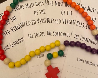 Rosary Activity Booklet: Joyful Mysteries Printable Coloring - Etsy