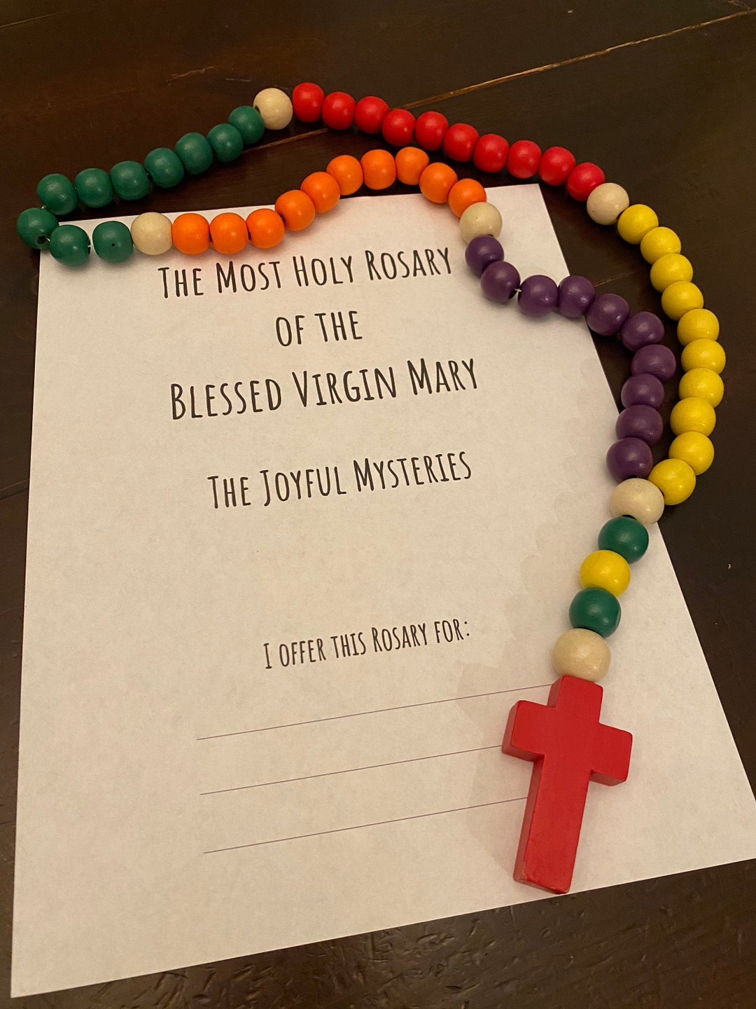Rosary Activity Booklet: Joyful Mysteries Printable Coloring Page Sheet ...